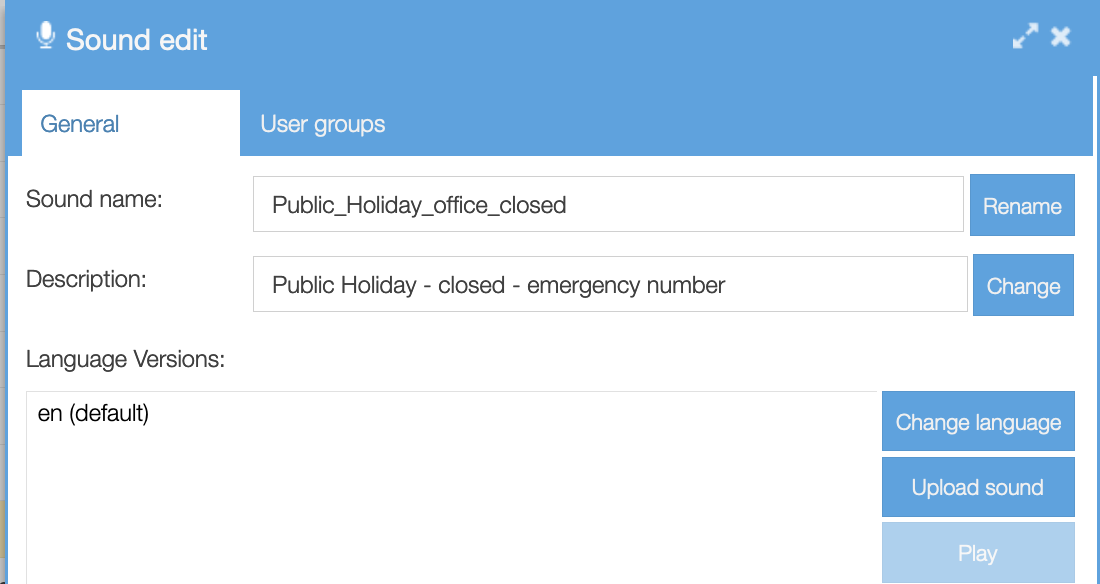 Dial plan - Axeos knowledge base article