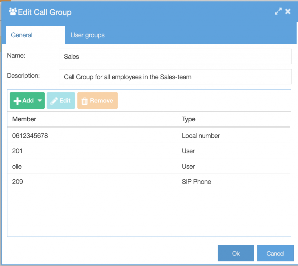 Call Groups - Axeos Knowledge Base article