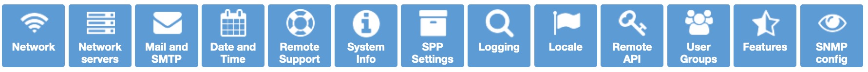 System options - Axeos