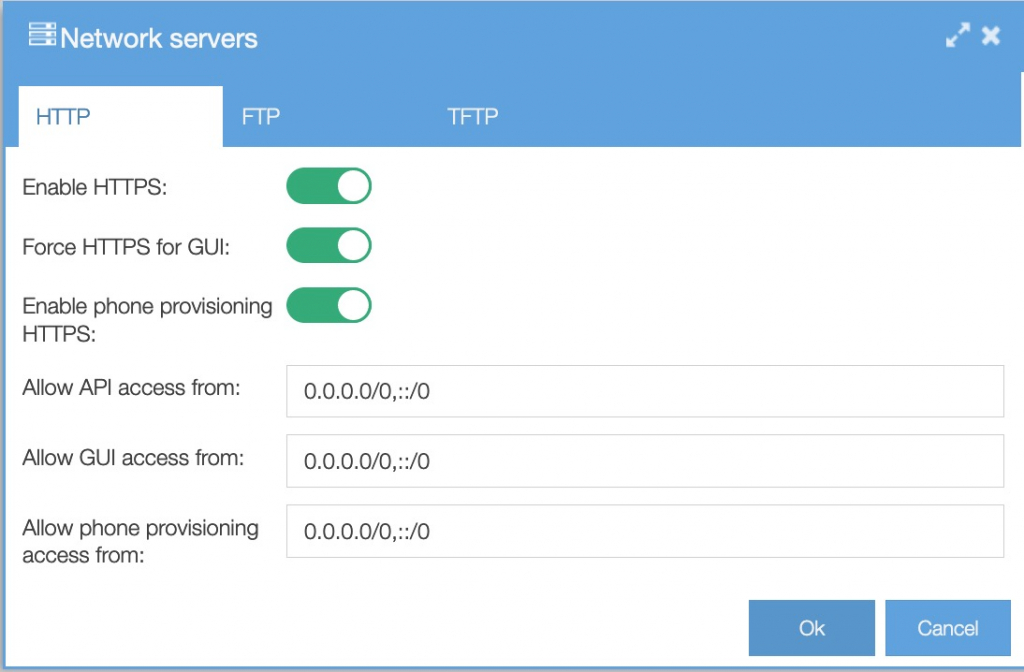 System options - Axeos